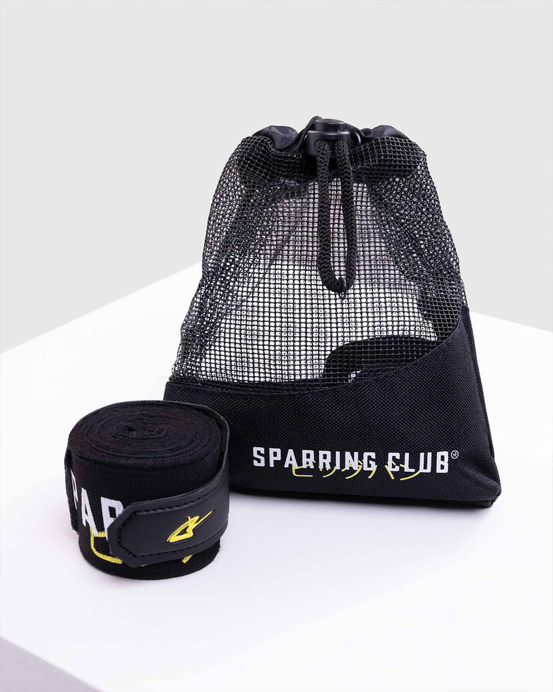 Nakatani x BOXRAW 4.5m Hand Wraps - Black | BOXRAW