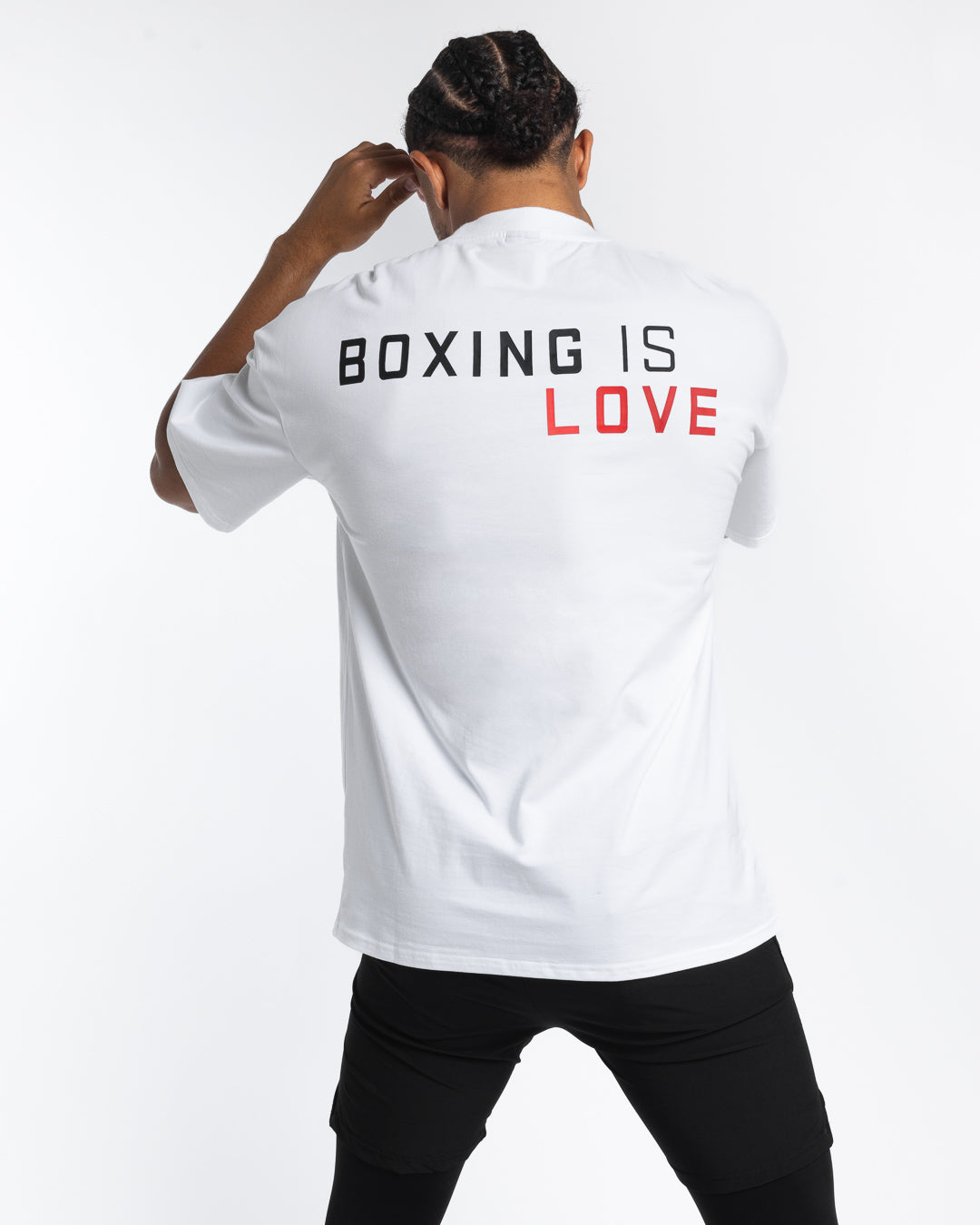 Boxing is Love Oversized T-Shirt - White | BOXRAW