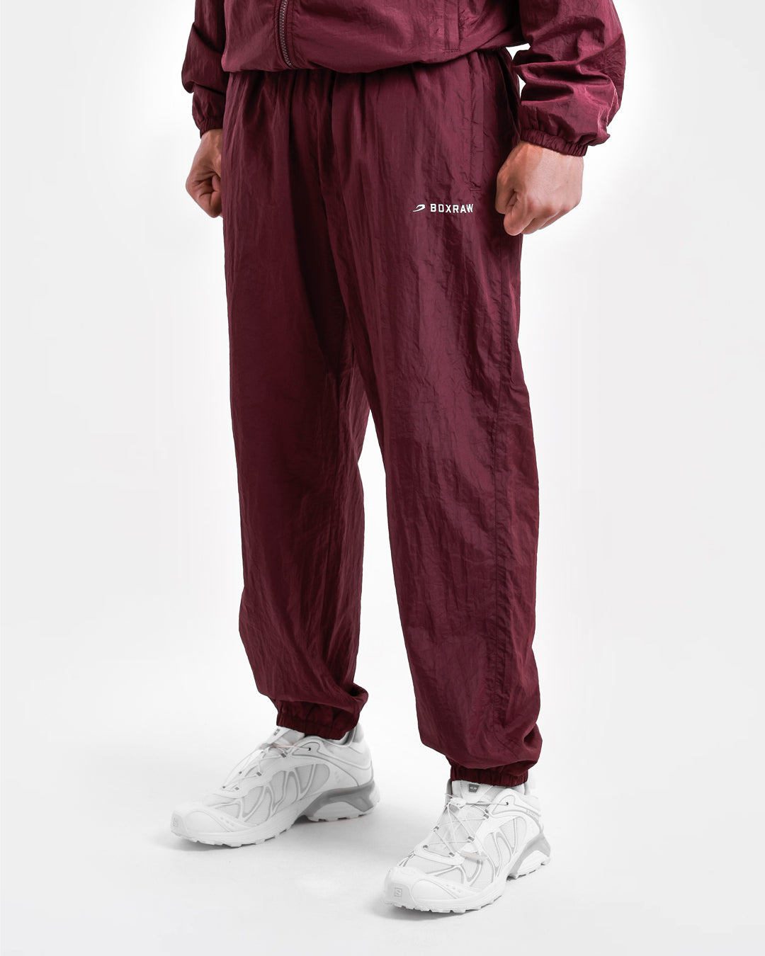 Saxton Track Bottoms - Burgundy | BOXRAW