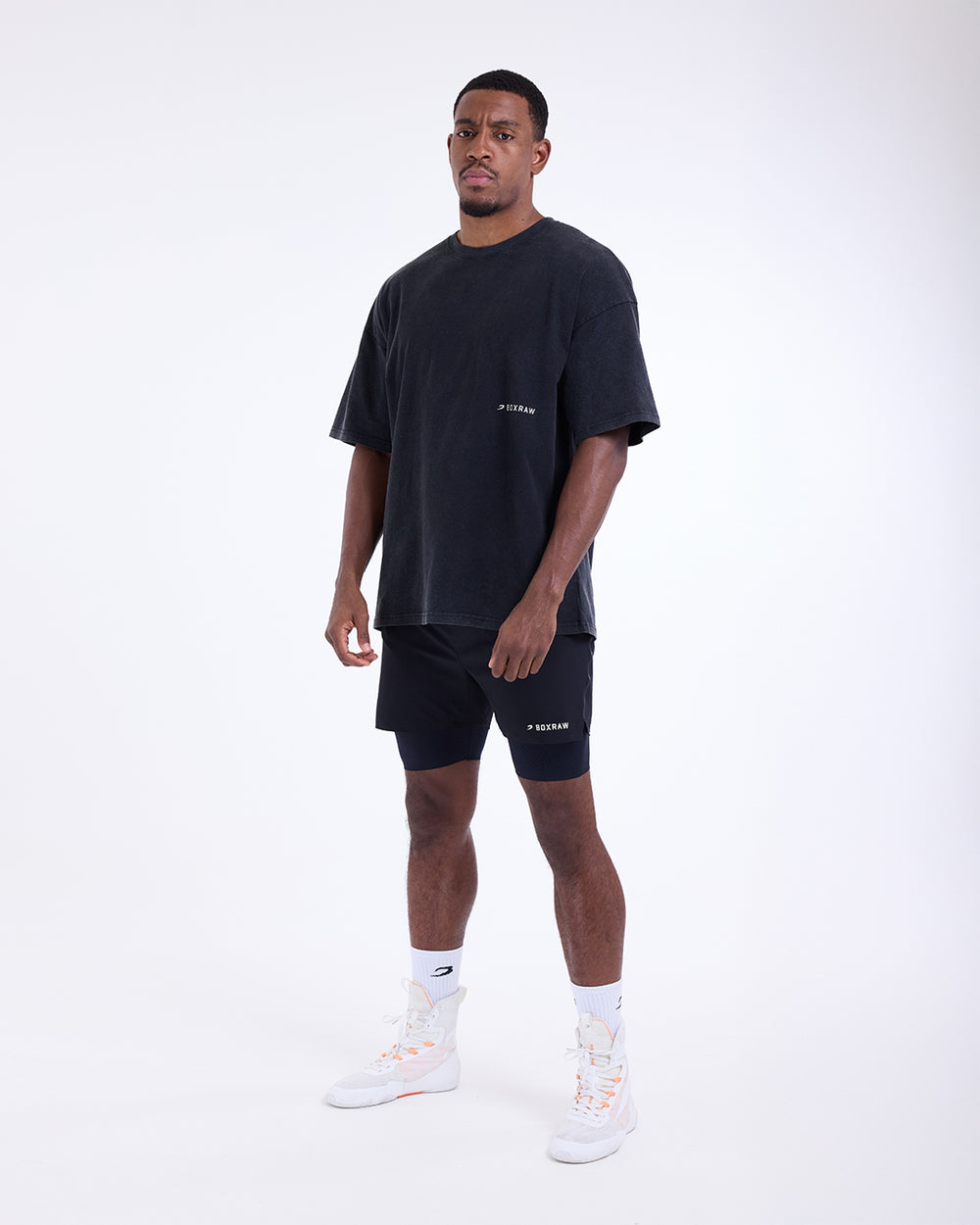 Sparring Club 2-in-1 Shorts - Black | BOXRAW