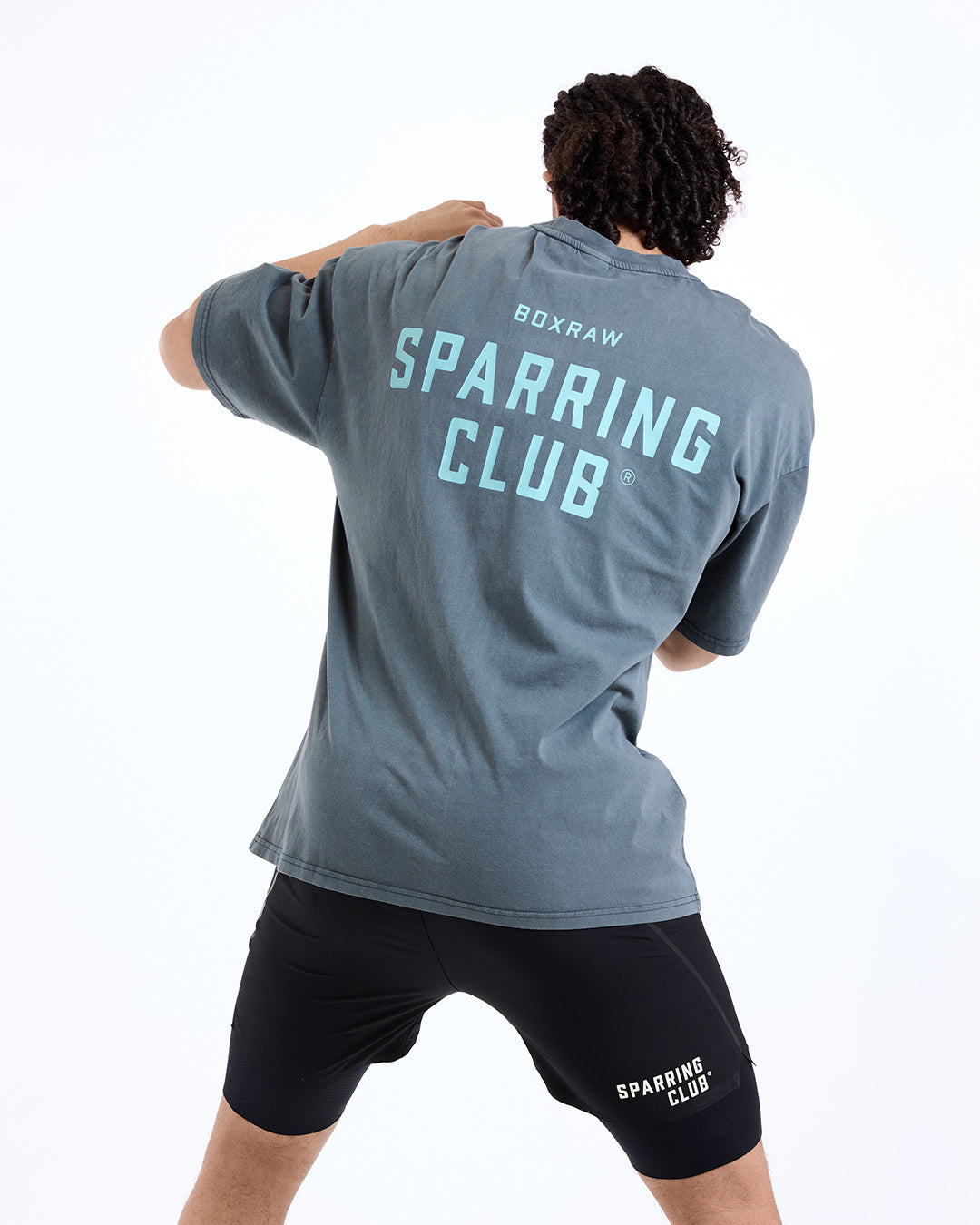 Sparring Club Oversized T-Shirt - Washed Charcoal | BOXRAW