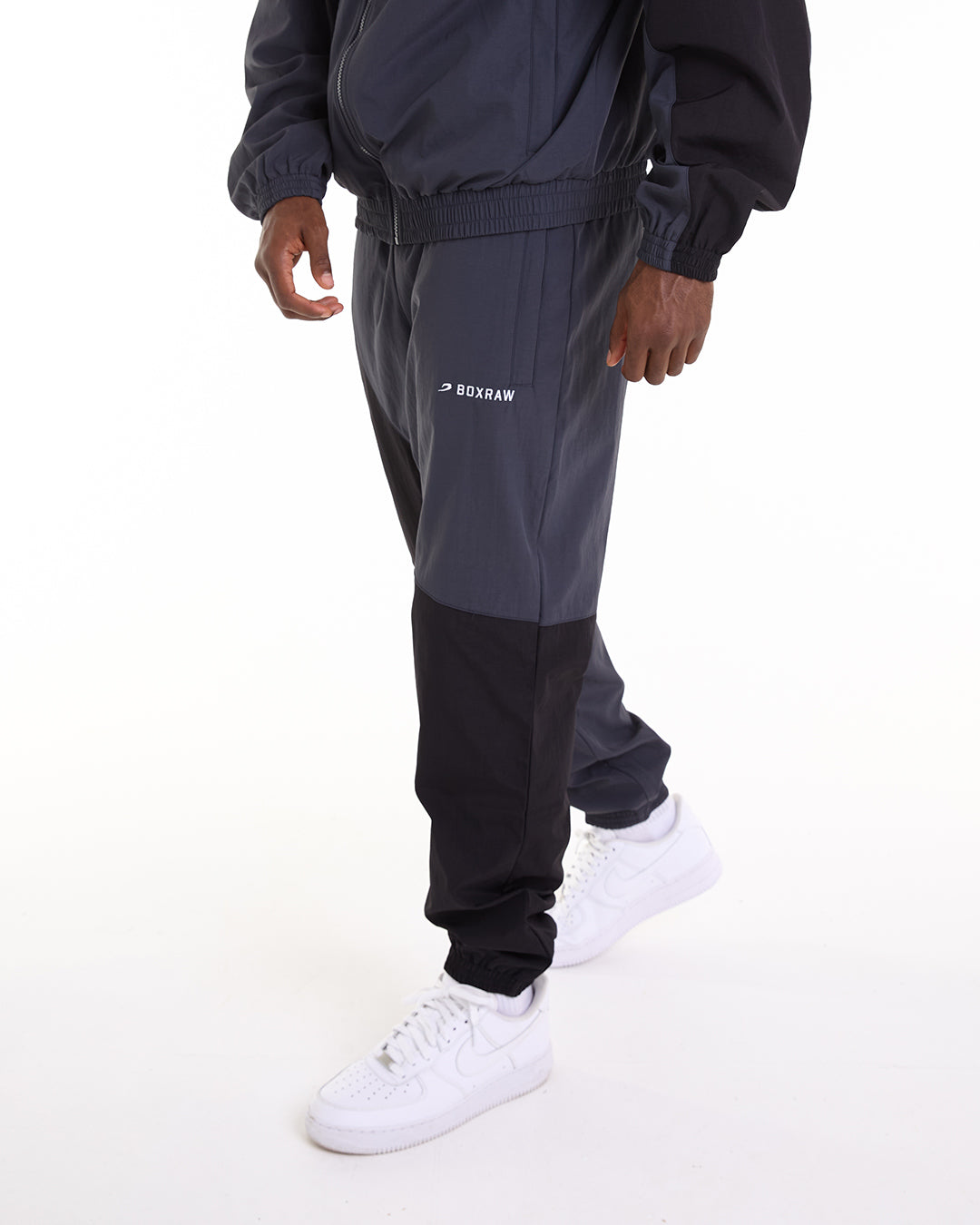 Williams Boxing Tracksuit Bottoms - Black/Charcoal | BOXRAW
