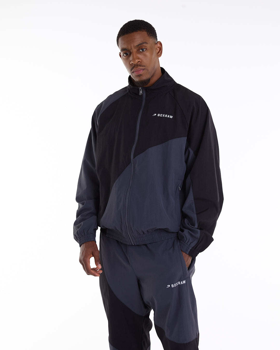 Williams Boxing Tracksuit Jacket - Black/Charcoal | BOXRAW