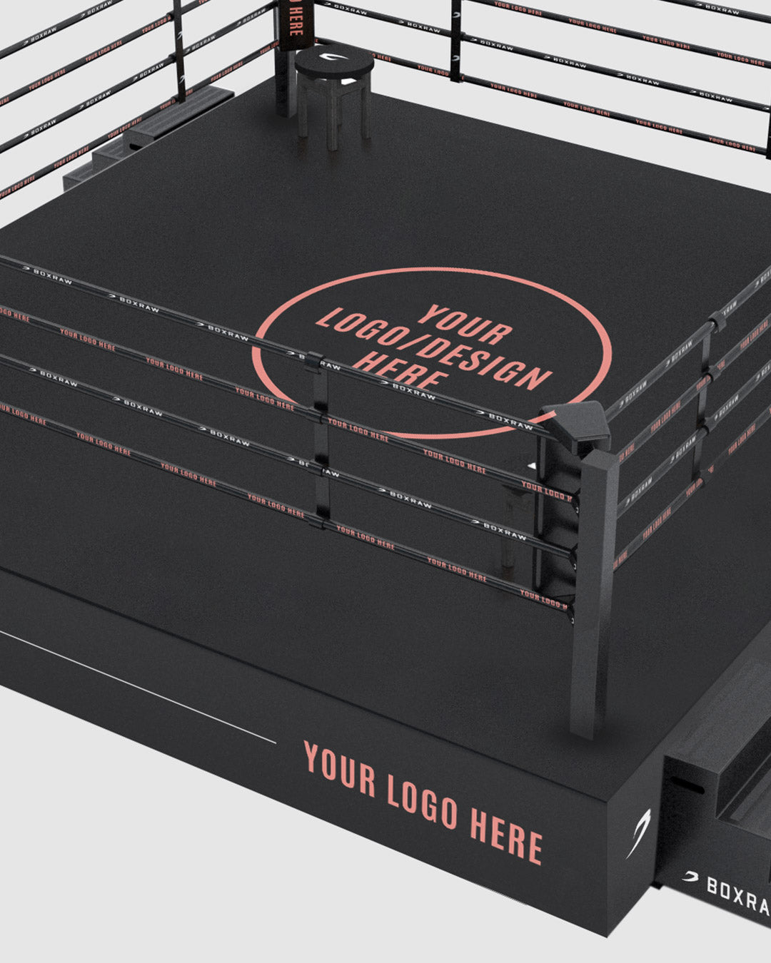 BOXRAW 36" Competition Boxing Ring - Custom Design | BOXRAW