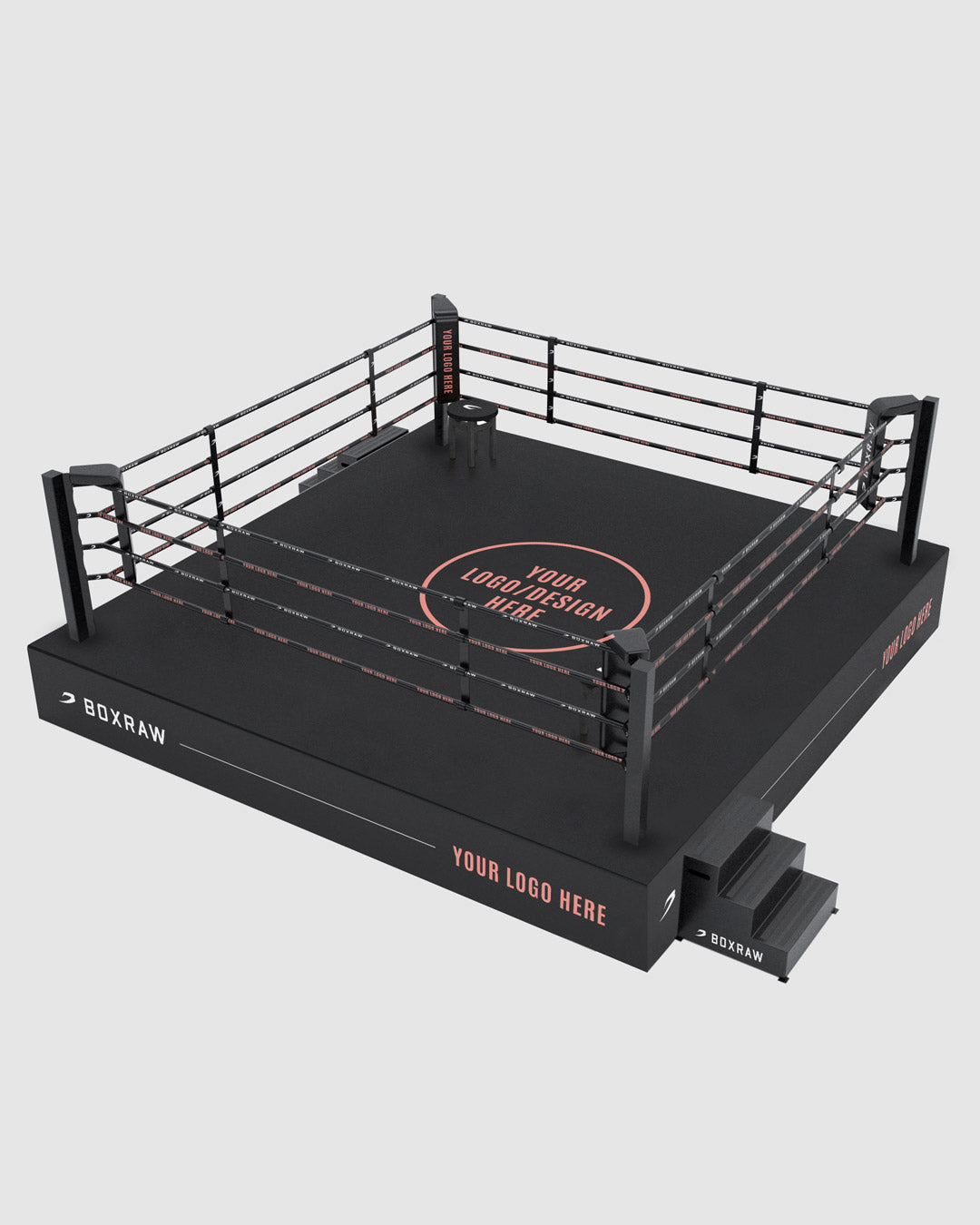 BOXRAW 36" Competition Boxing Ring - Custom Design | BOXRAW