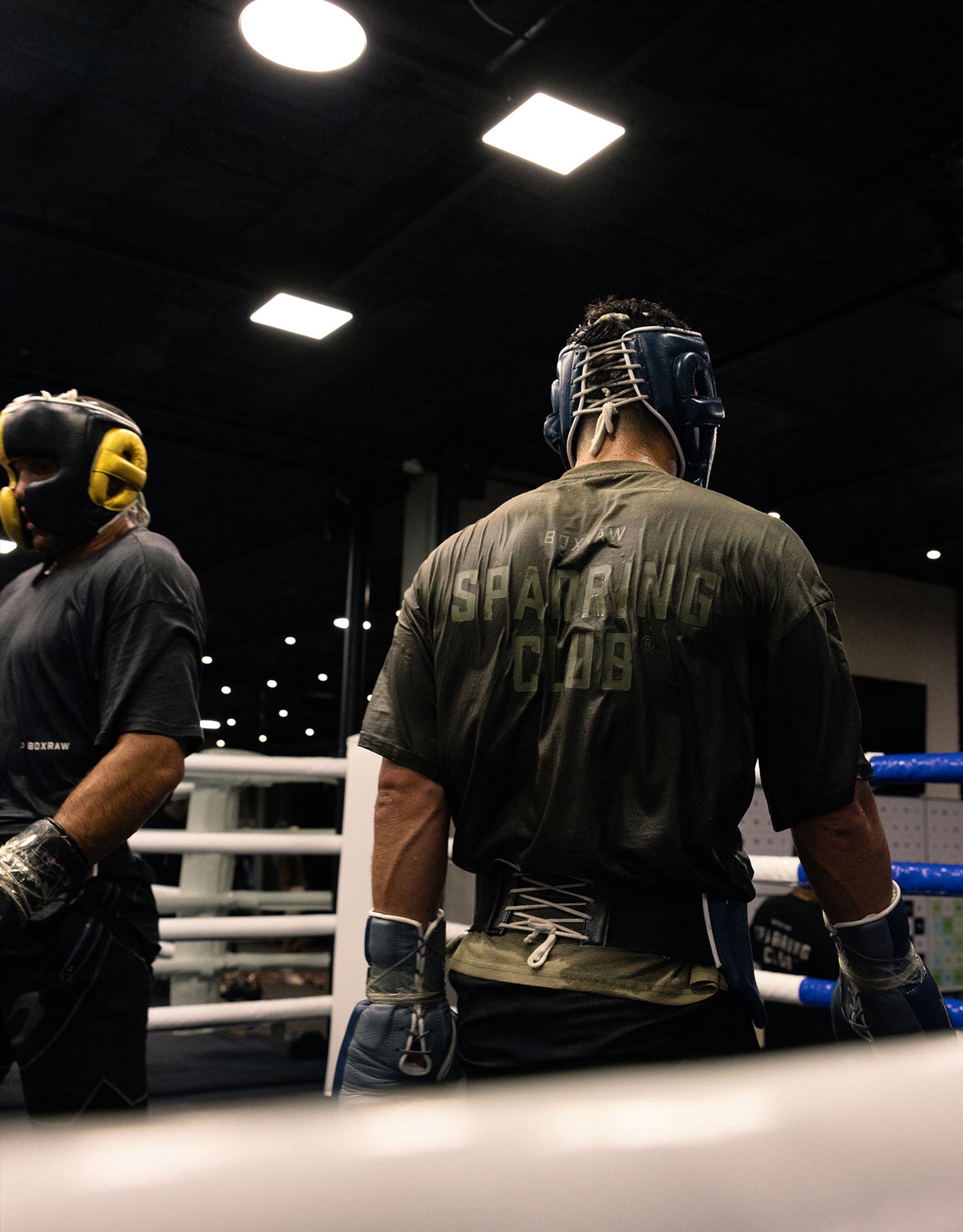 Men's Sparring Club Oversized Hoodie - Washed Black | BOXRAW