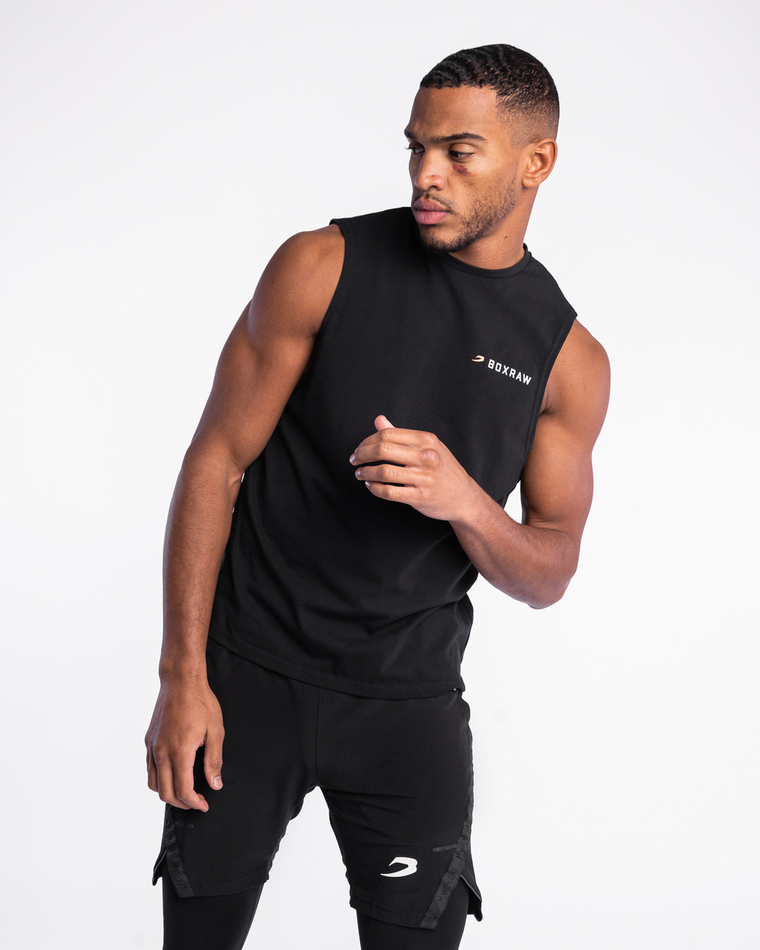 We Don't Play Boxing Muscle Tank - Black | BOXRAW
